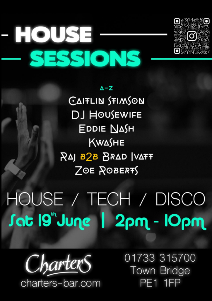 House Sessions - Charters Bar - Peterborough