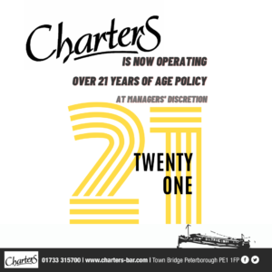 A real ale bar - Charters Bar - Peterborough