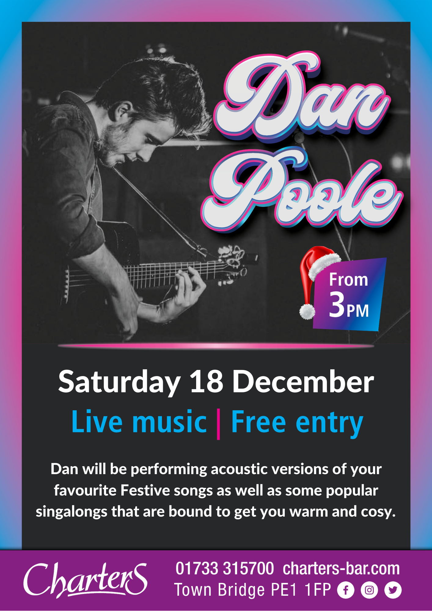 DAN POOLE - Charters Bar - Peterborough