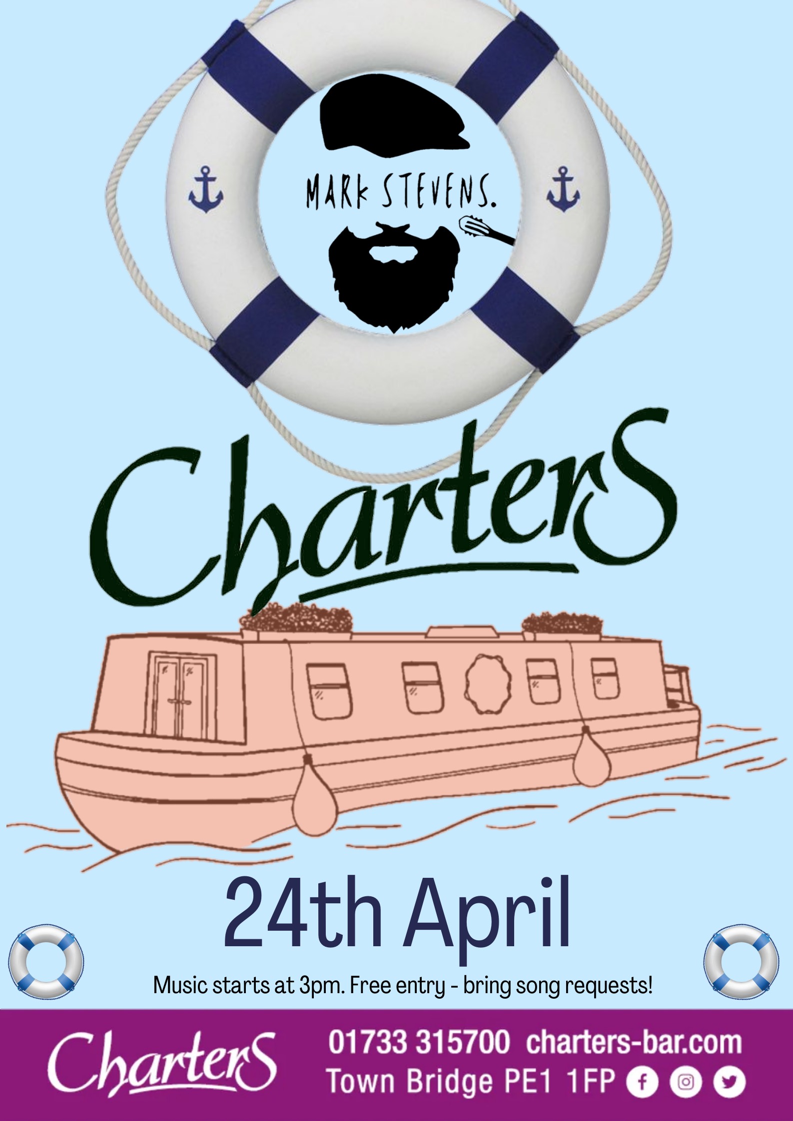 MARK STEVENS - Charters Bar - Peterborough