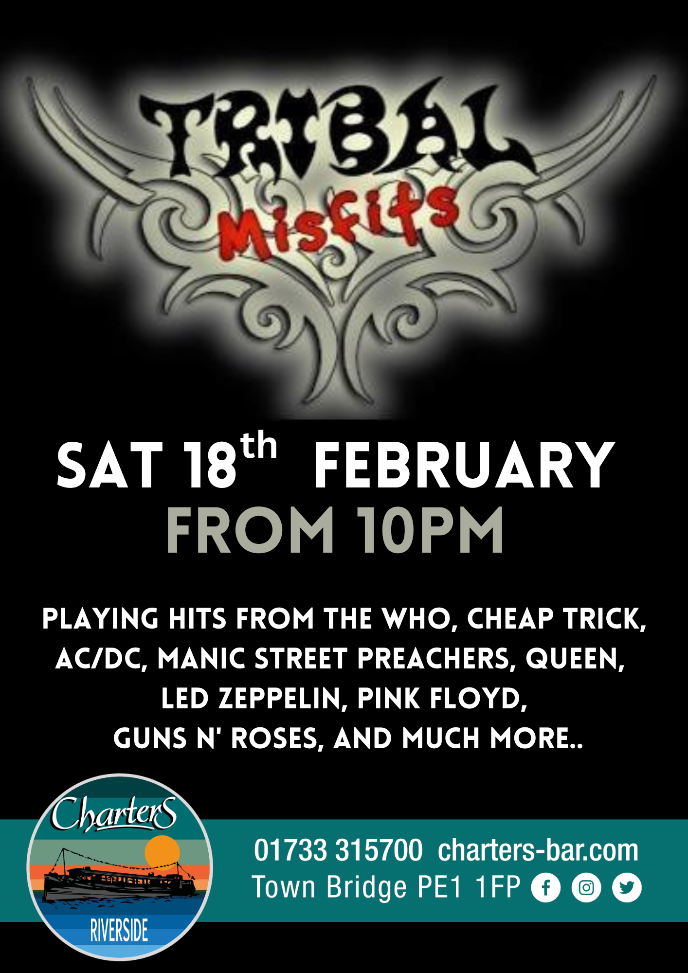 Tribal misfits - Charters Bar - Peterborough