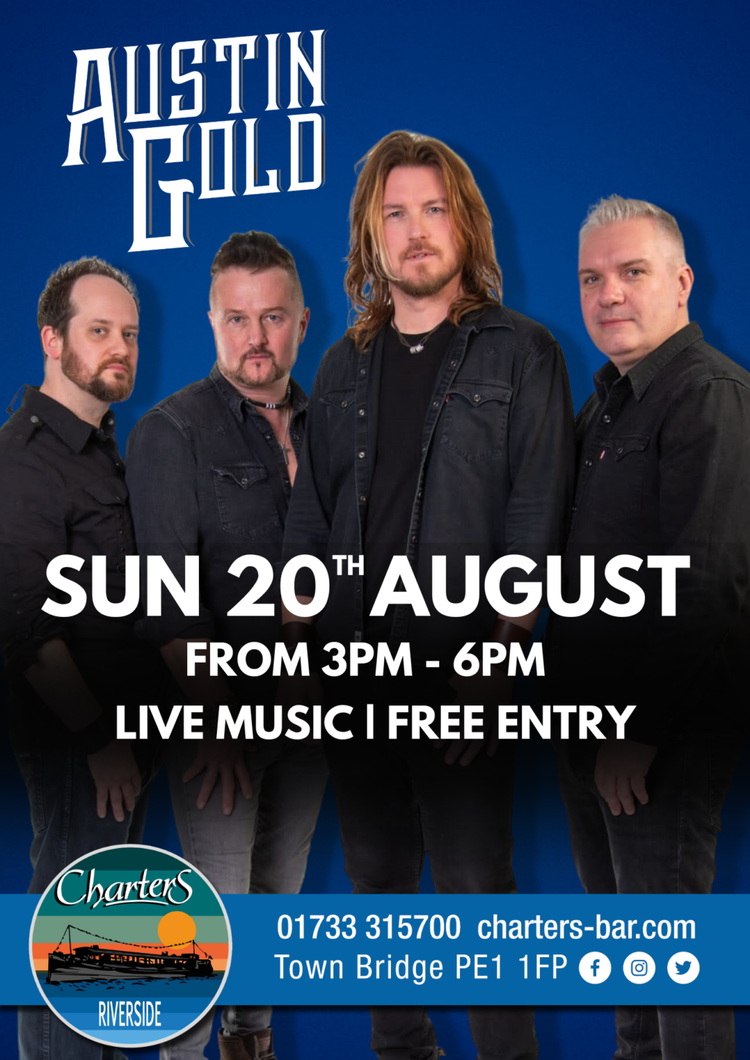 AUSTIN GOLD - Charters Bar - Peterborough