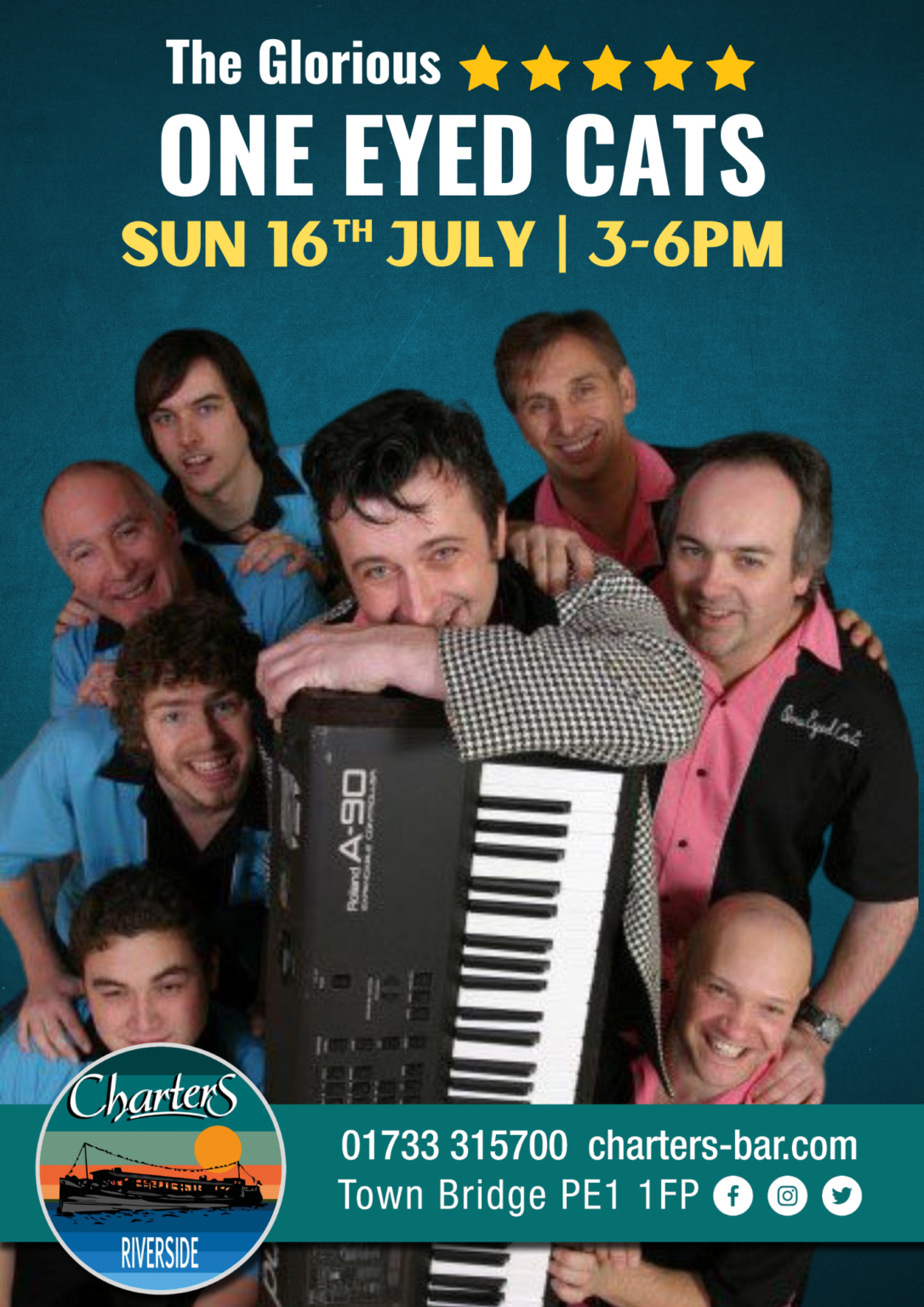 THE GLORIOUS ONE EYED CATS - Charters Bar - Peterborough