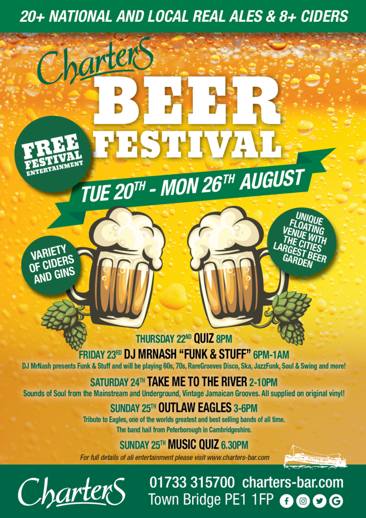 Events Archive - Charters Bar - Peterborough