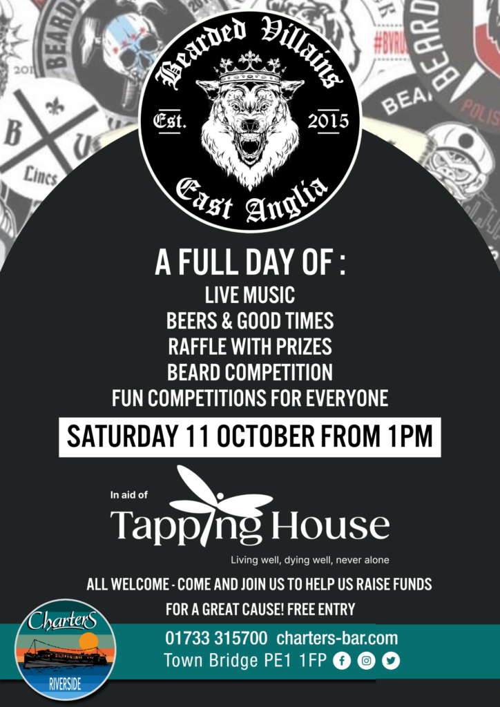 SAT 11TH OCT FROM 1PM: "BEARDED VILLAINS EAST ANGLIA" - Charters Bar ...